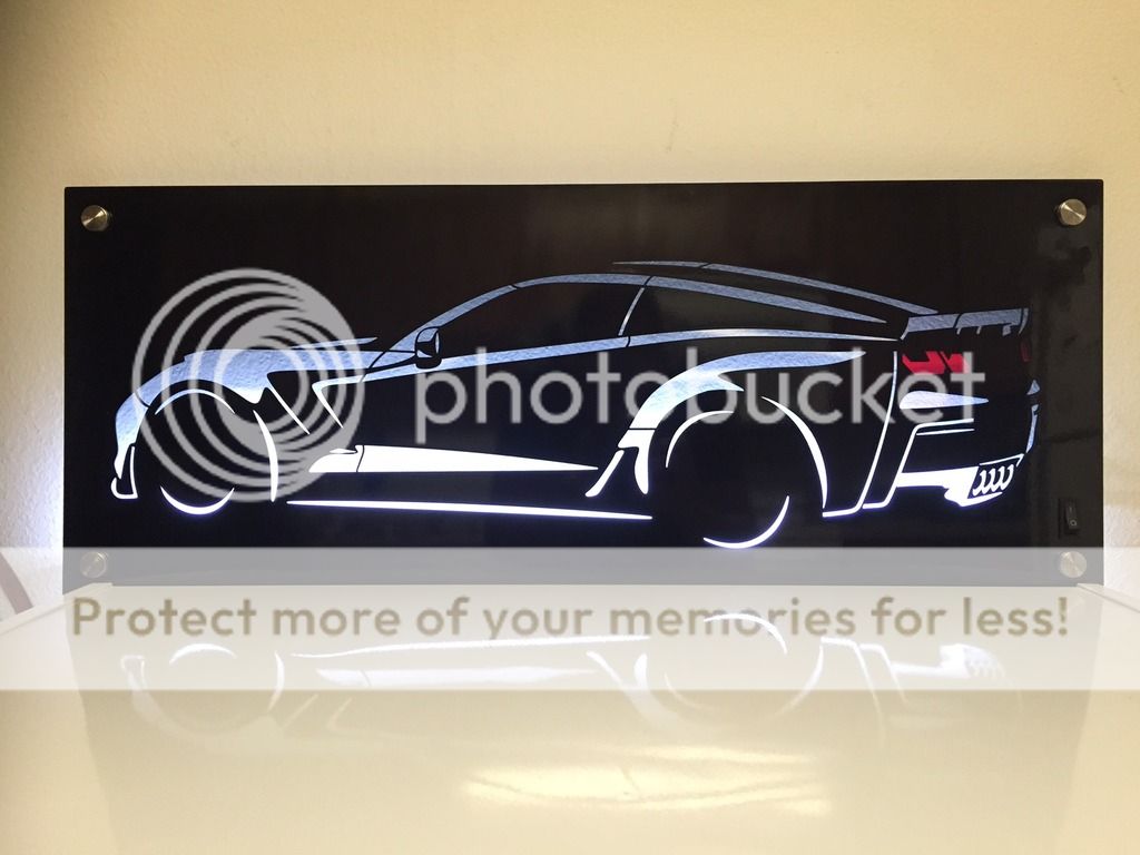 Laser Cut C7 Backlit Wall Sign - CorvetteForum - Chevrolet Corvette ...