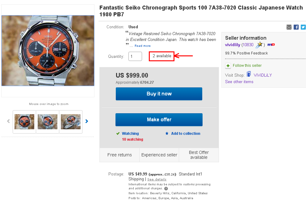 Clockwork Orange 7A38-7020 Dial Repaint by seller Vividlily on eBay ...